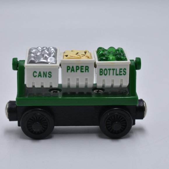 Gullane | Toys | Thomas The Train Recycling Bins Wooden Railway Tender ...
